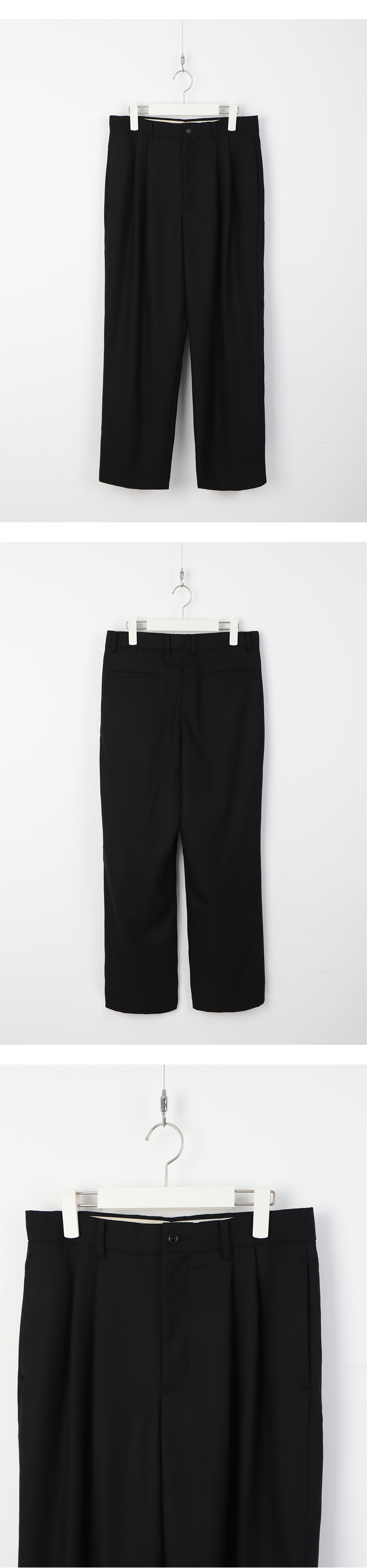 와기 울 아키택트 팬츠 블랙 | WHAGI | KREAM