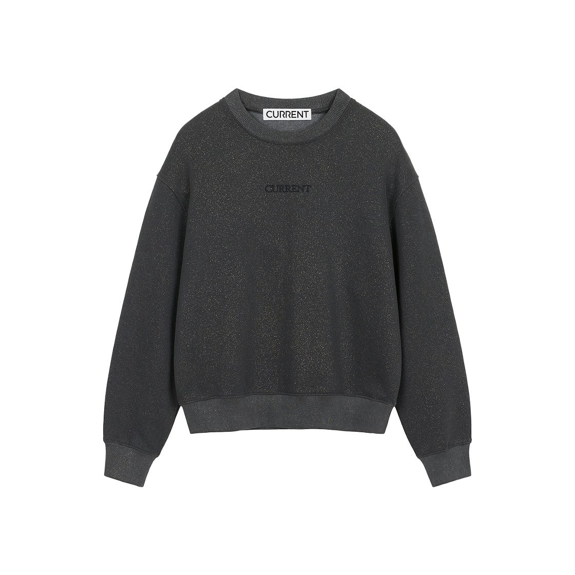 커렌트 글리터 워싱 맨투맨 차콜 | CURRENT | KREAM
