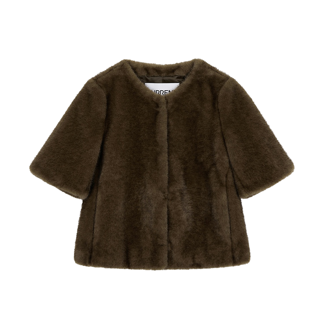 커렌트 페이크 퍼 하프자켓 브라운 | CURRENT | KREAM