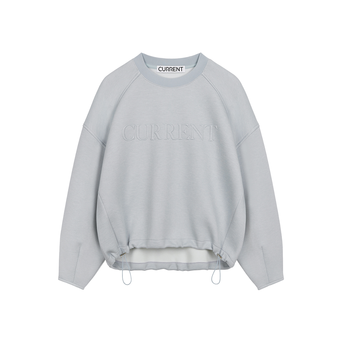커렌트 네오플랜 로고 엠보 맨투맨 그레이 | CURRENT | KREAM