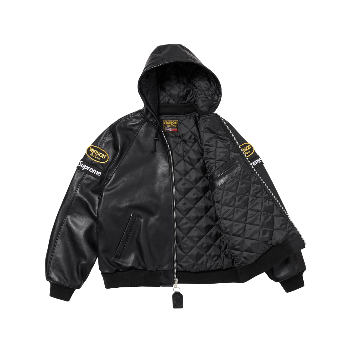 슈프림 x 밴슨 레더 후드 워크 자켓 블랙 - 24FW | Supreme | KREAM 슈프림 x 밴슨 레더 후드 워크 자켓 블랙 - 24FW | Supreme | KREAM