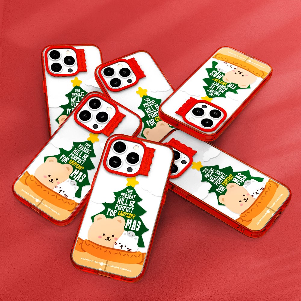 어프어프 웨이브 라벨 크리스마스 기프트 코치멍 레드 | earpearp | KREAM