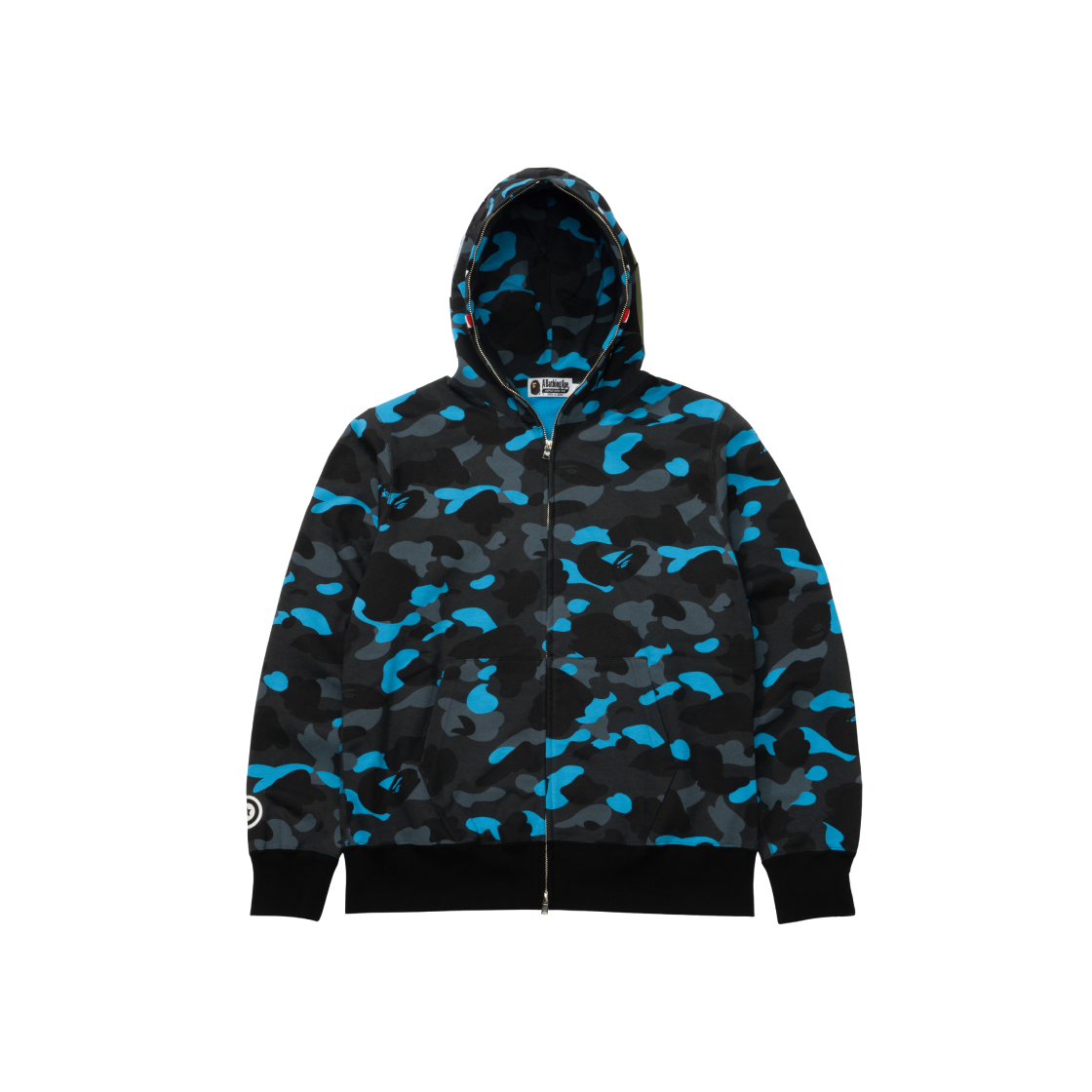 베이프 x 헬리녹스 15주년 샤크 풀 집 후드 블랙 | BAPE | KREAM