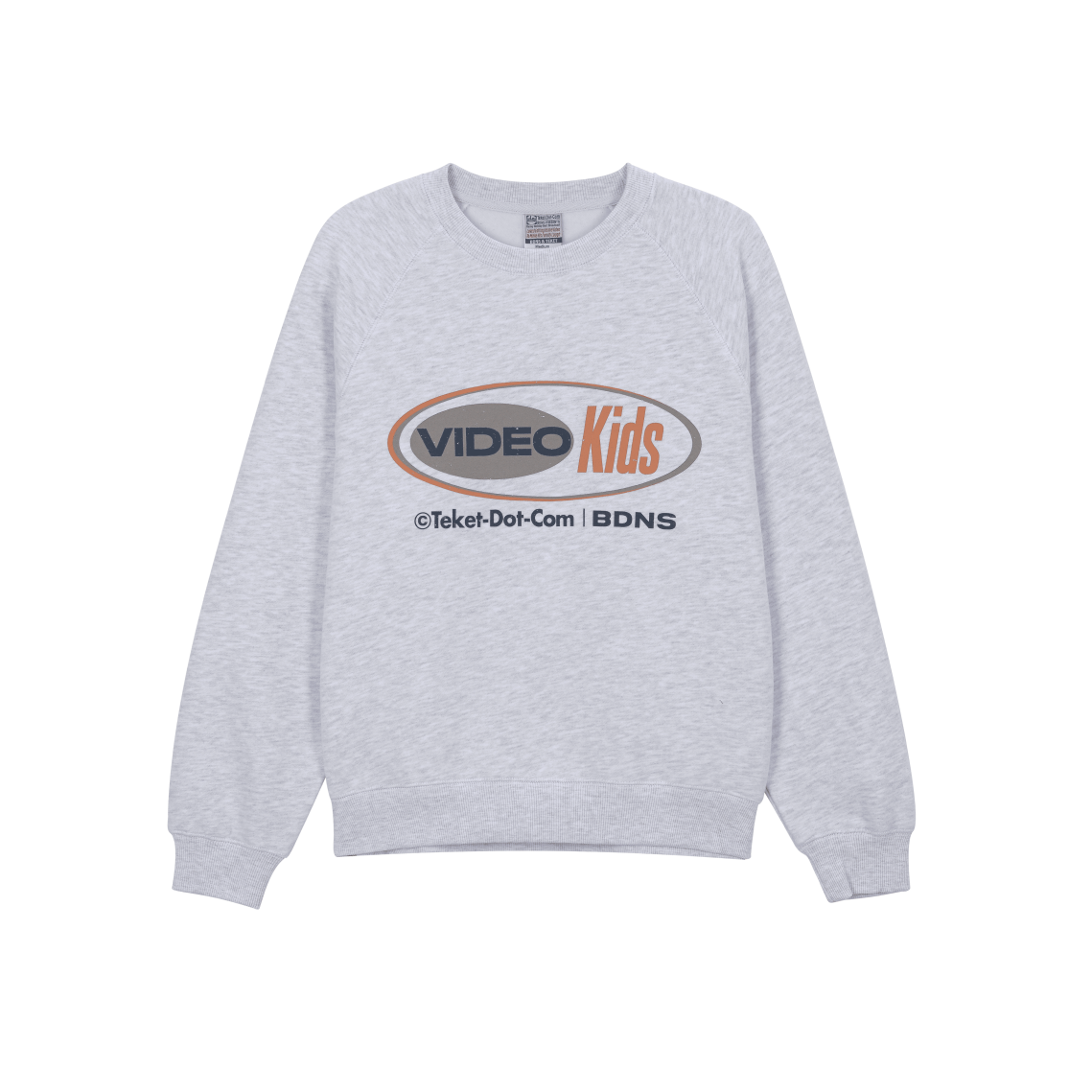 빠더너스 x 테켓 비디오키즈 스웨트셔츠 멜란지 그레이 | BDNS | KREAM