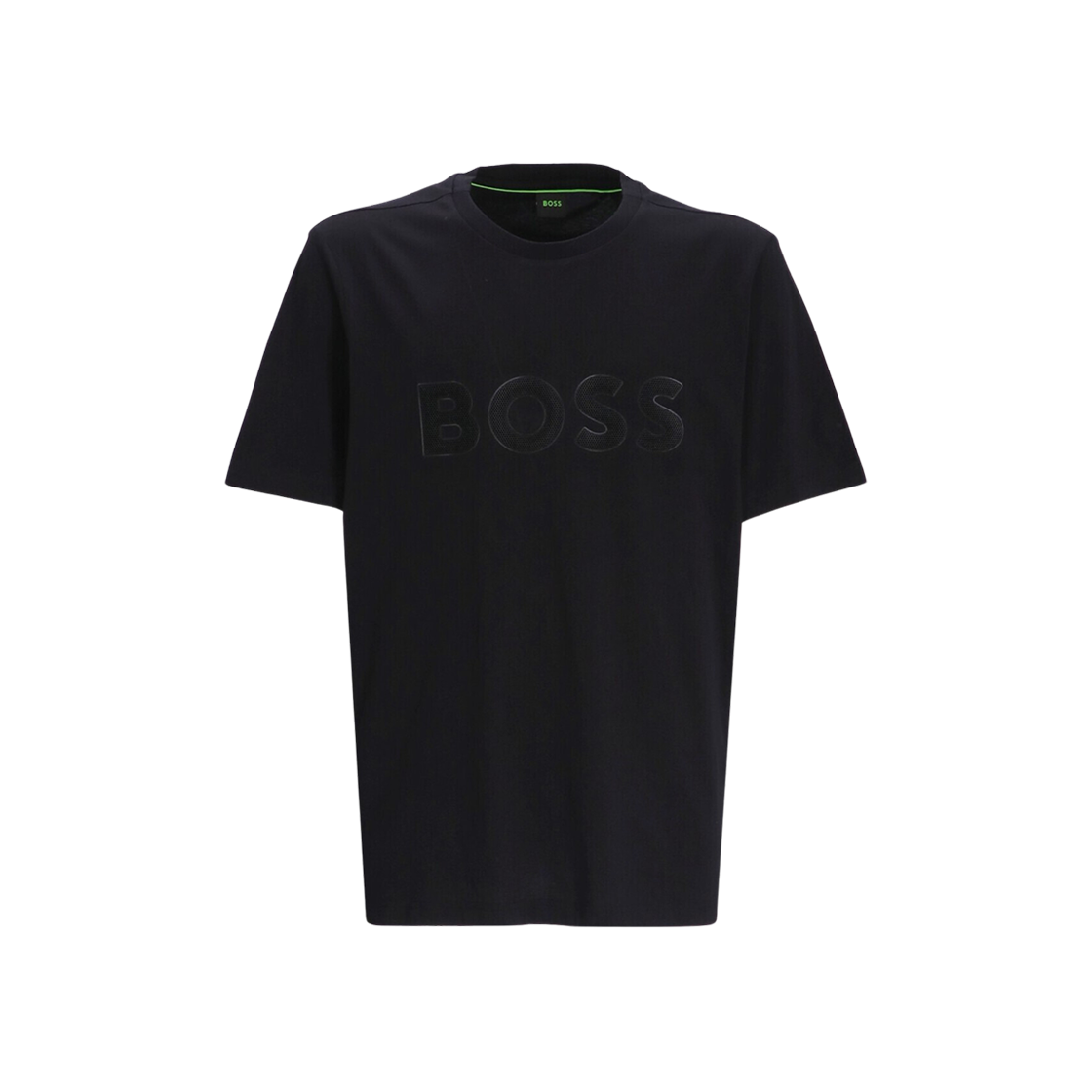 휴고 보스 메쉬 로고 코튼 저지 레귤러 핏 티셔츠 블랙 | Hugo Boss | KREAM