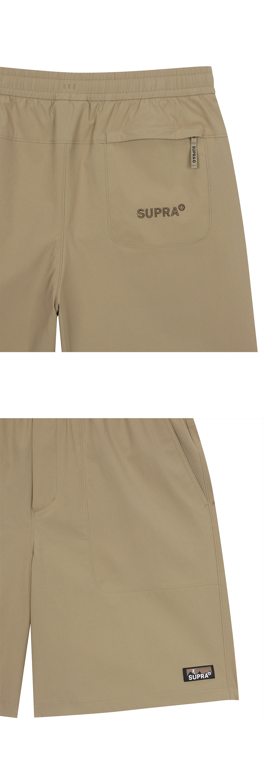 수프라 베이직 솔리드 냉감 쇼츠 베이지 | Supra | KREAM
