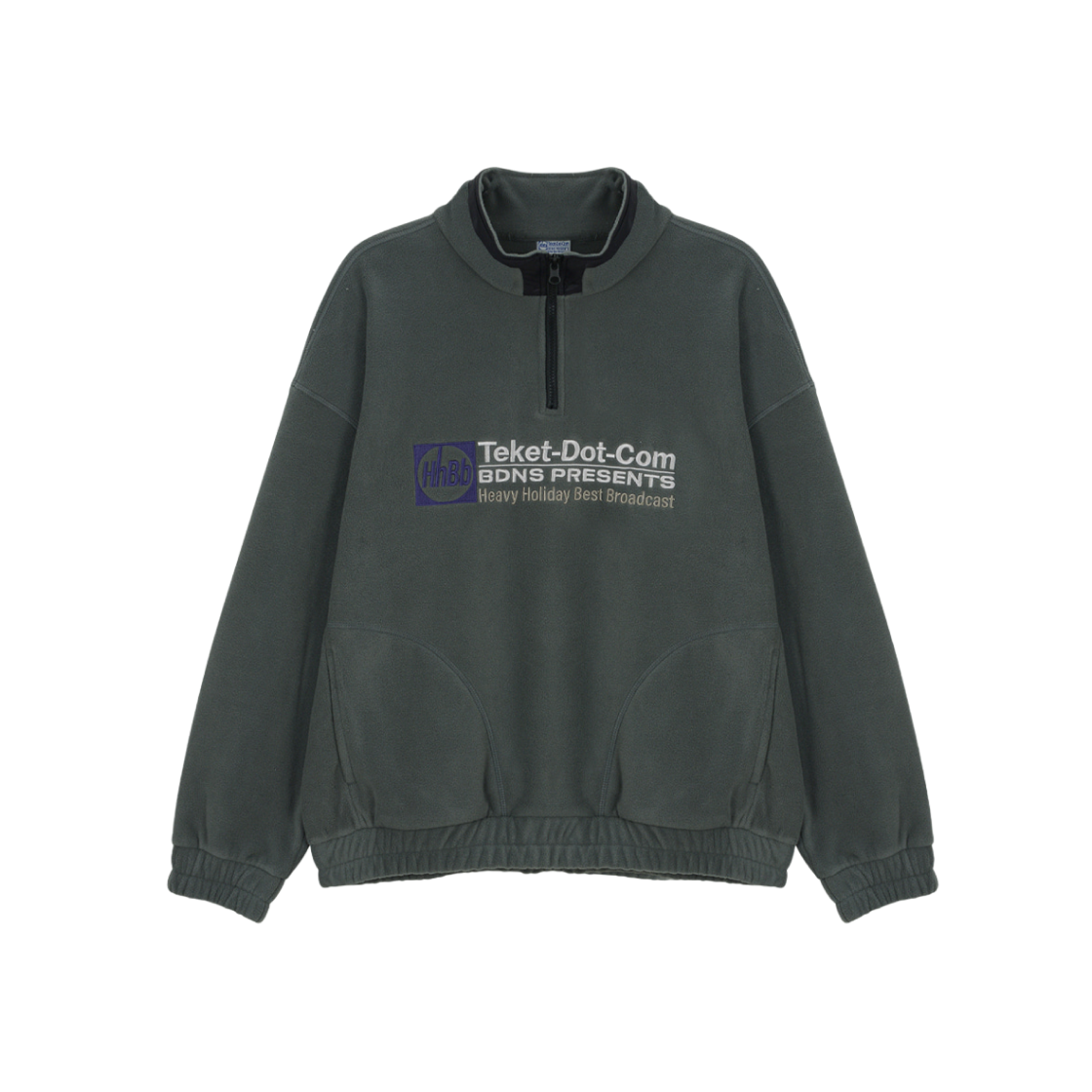 빠더너스 x 테켓 헤비 홀리데이 플리스 풀오버 그레이 | BDNS | KREAM