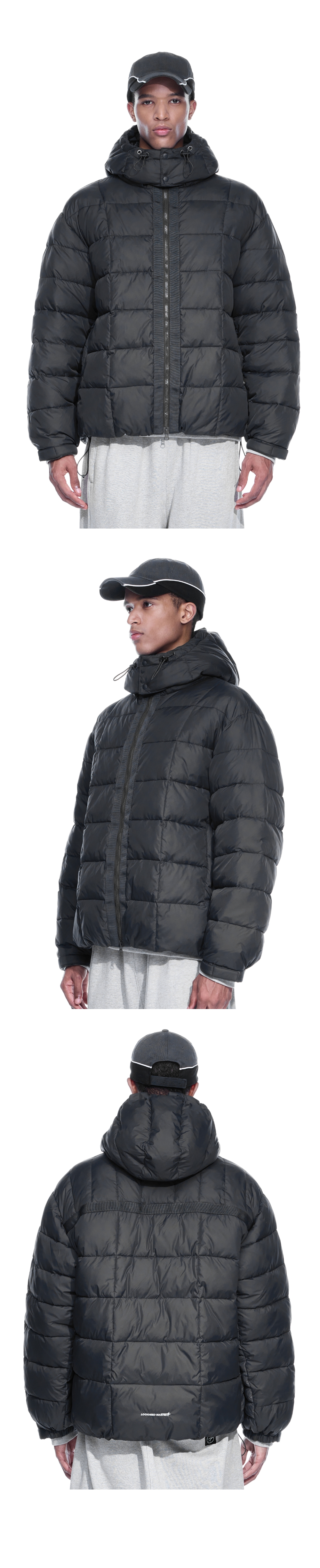 록히드마틴 블로킹 리플렉티브 파이핑 코튼 볼캡 차콜 | LOCKHEED MARTIN | KREAM