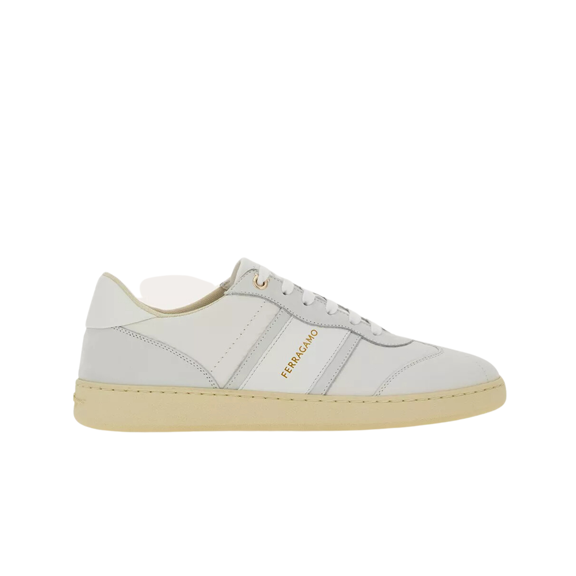 (W) 페라가모 로고 로우 스니커즈 화이트 - M | Ferragamo | KREAM