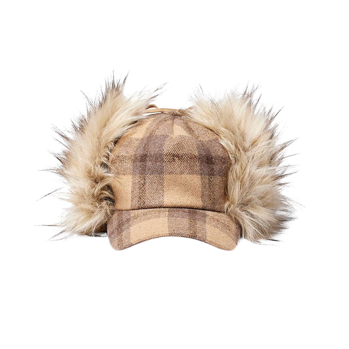 오픈 Yy 타탄 포우 퍼 이어플랩 캡 베이지 | Open Yy | KREAM