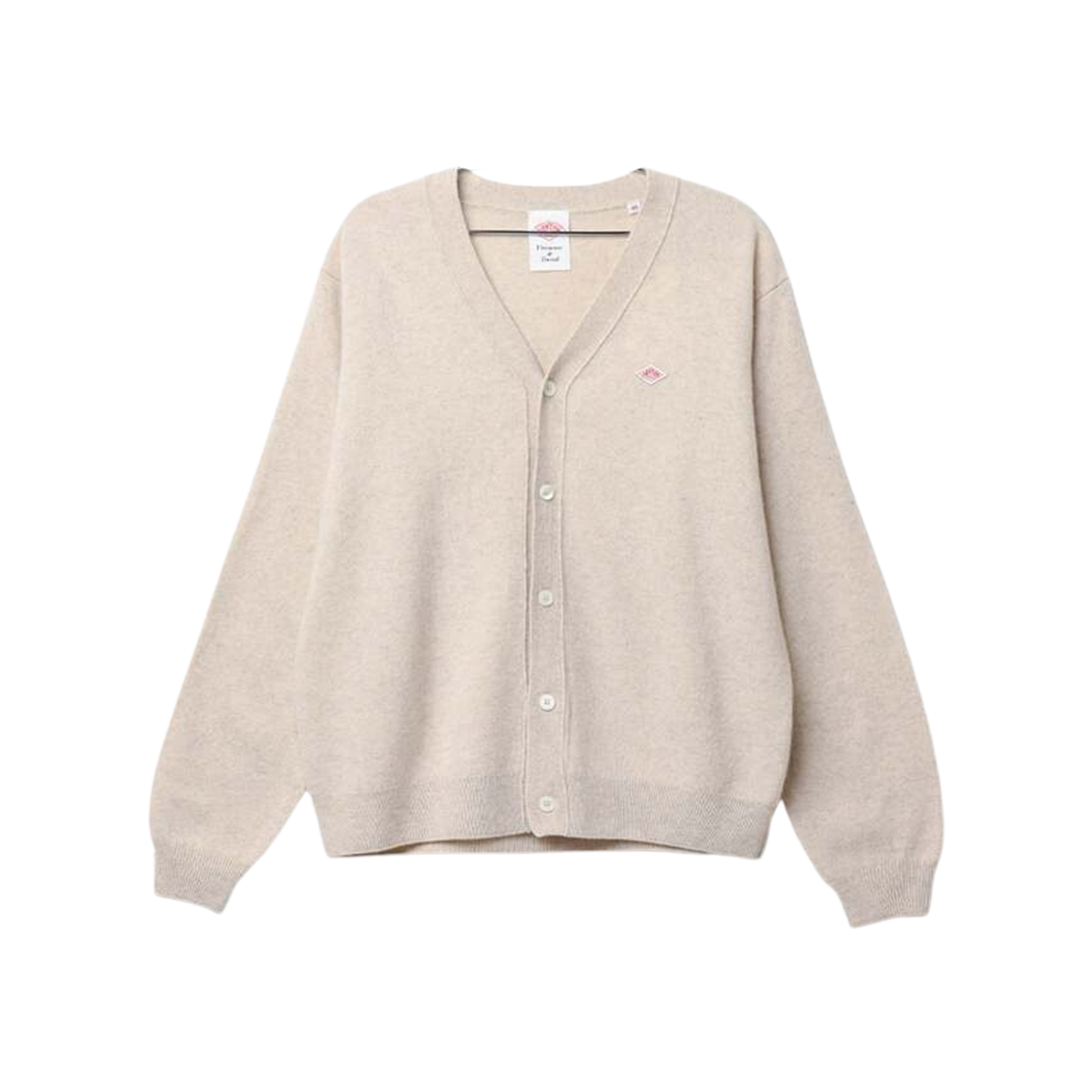 단톤 램스울 브이 넥 니트 가디건 오트밀 | Danton | KREAM