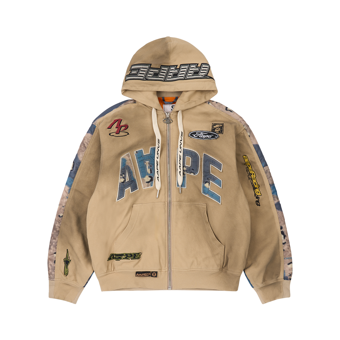 에이프 메인 자켓 브라운 라이트 베이지- 24FW | AAPE | KREAM