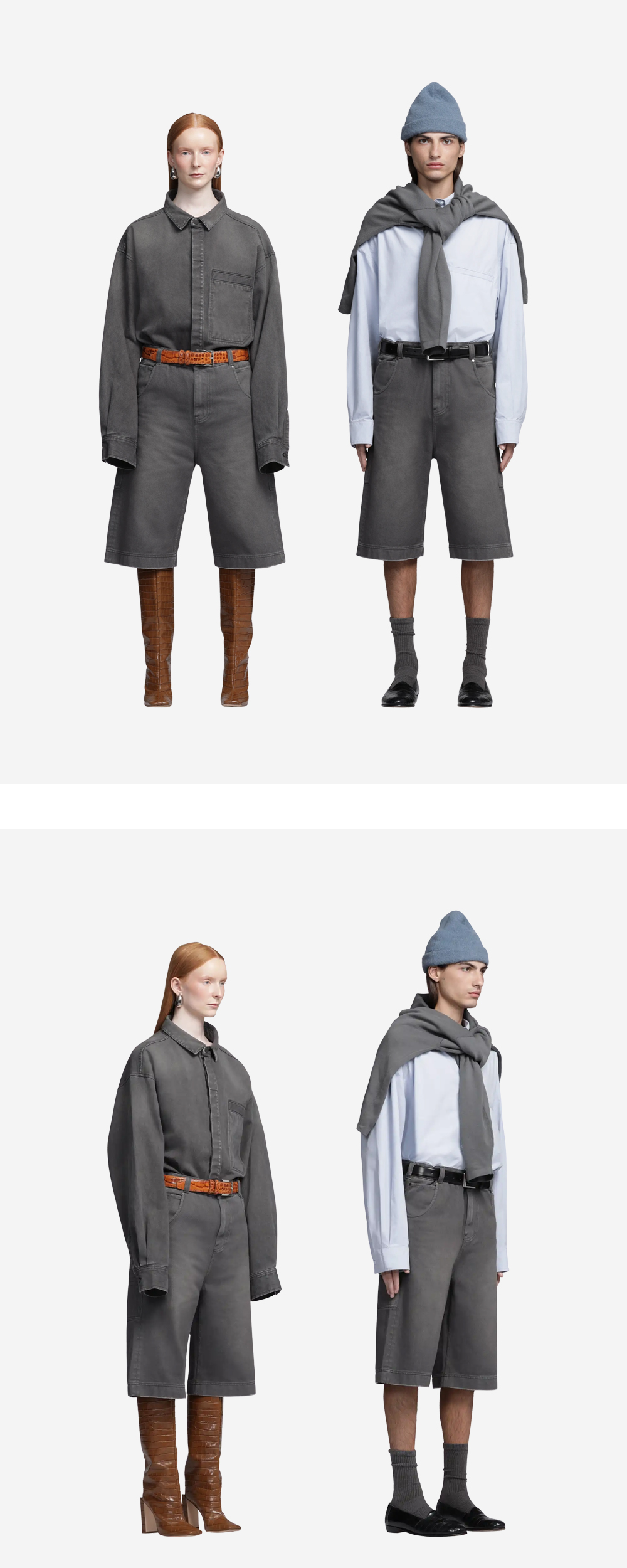 엔타이어스튜디오 D 쇼츠 스톤 라이트 - 25SS | Entire Studios | KREAM