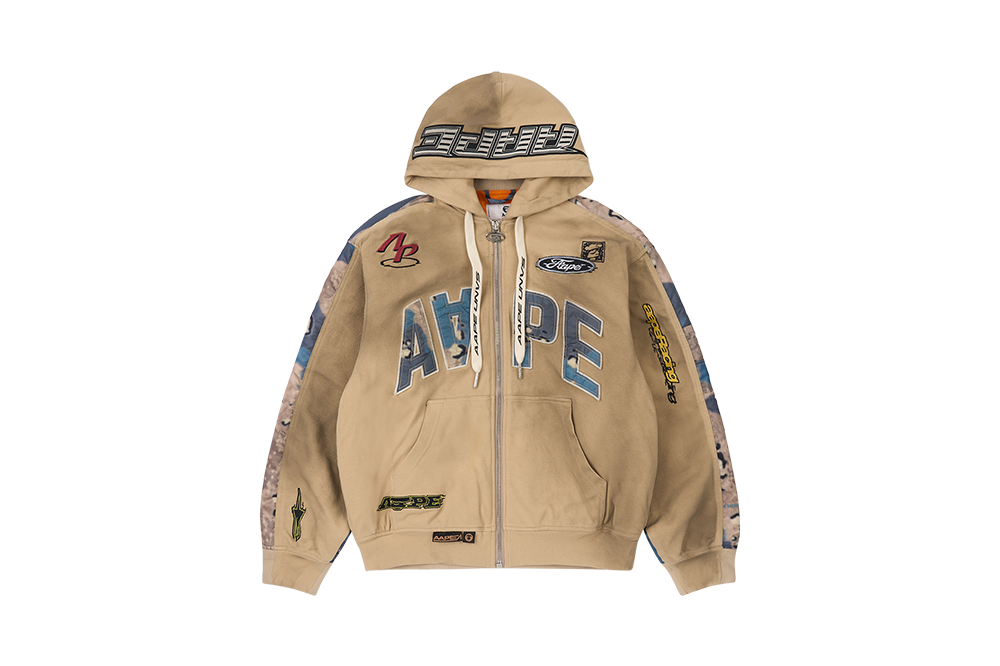 에이프 메인 자켓 브라운 라이트 베이지- 24FW | AAPE | KREAM