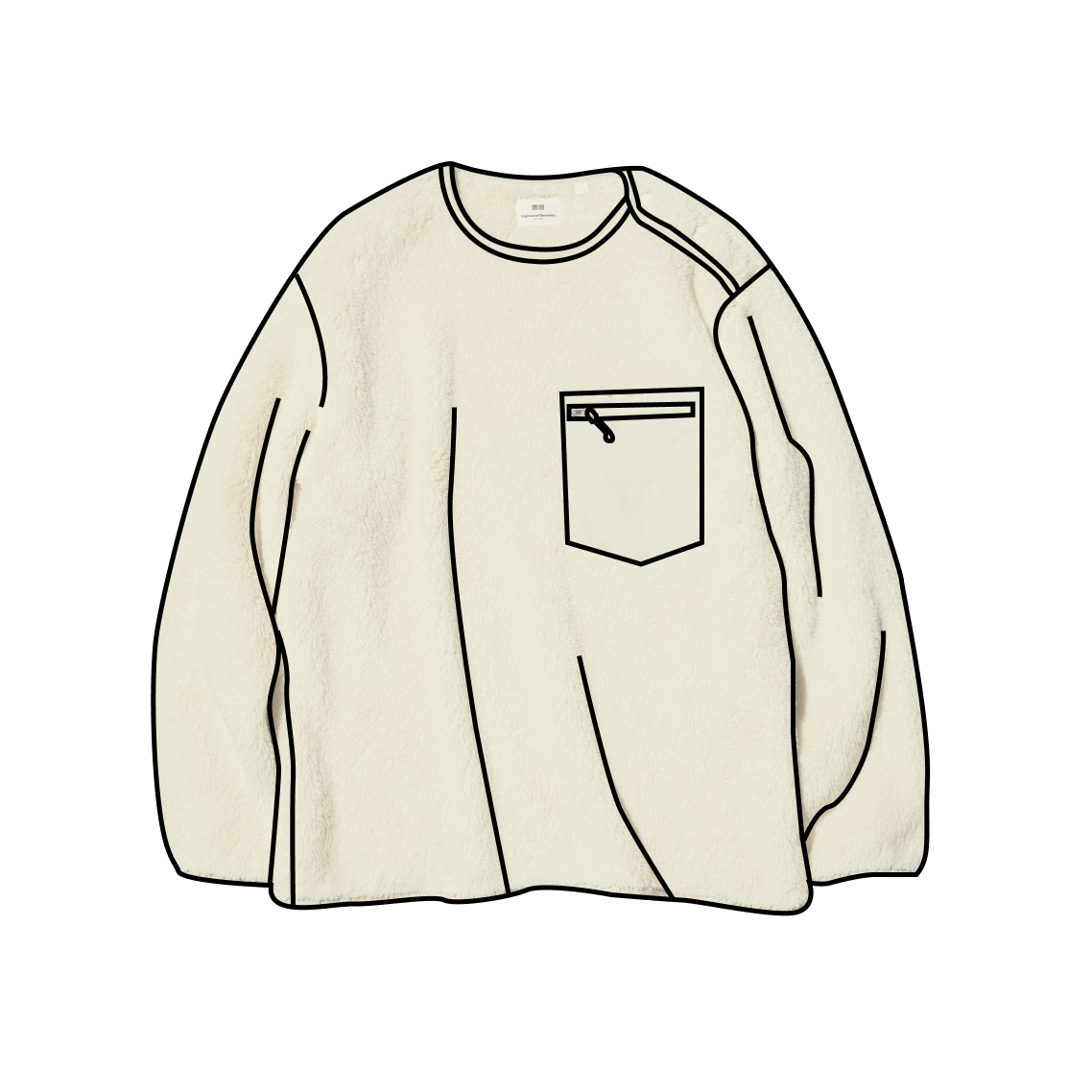 유니클로 x 엔지니어드 가먼츠 플리스 풀오버 오프 화이트 - JP | Uniqlo | KREAM