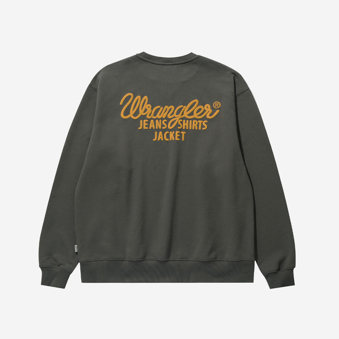 랭글러 로프 오리지널 레터링 스웻셔츠 차콜 | WRANGLER | KREAM