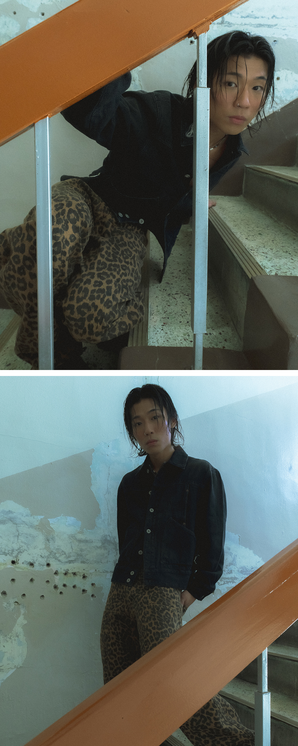 카락터 레오파드 코튼 트윌 팬츠 베이지 | Karactor | KREAM