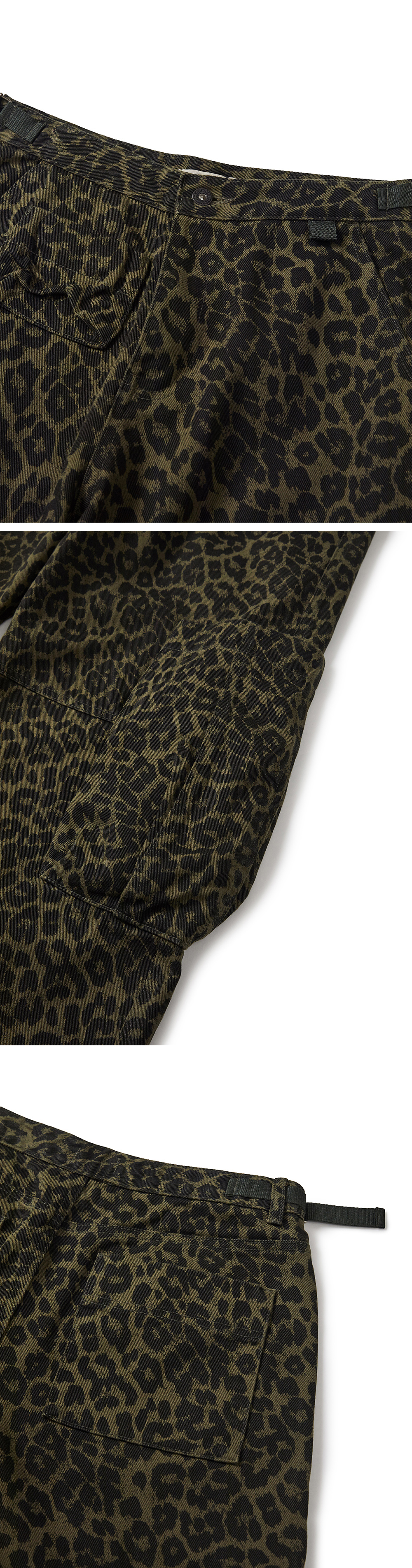 카락터 럼핑 카고 팬츠 레오파드 카키 | Karactor | KREAM