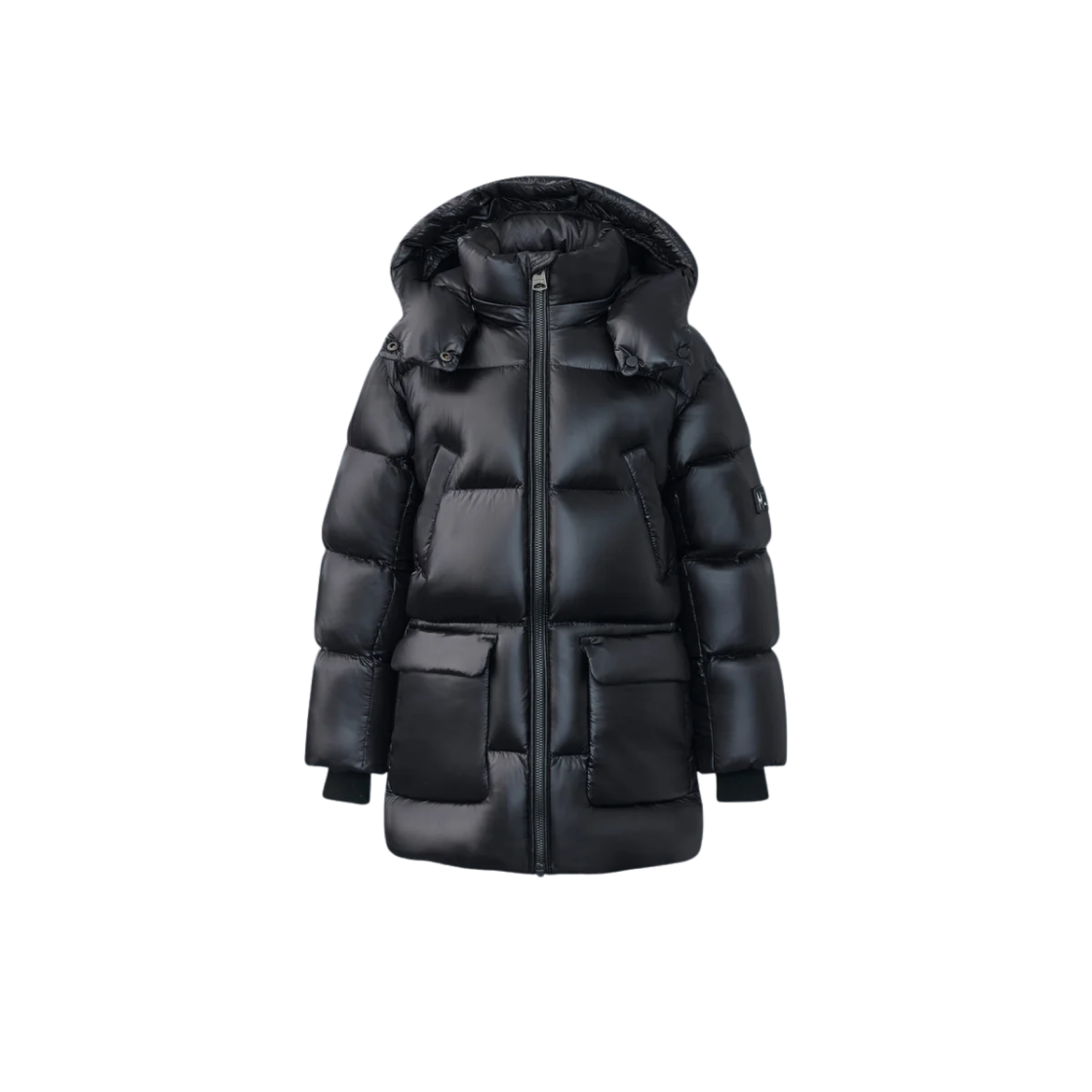 (키즈) 맥카지 케니 러스트러스 라이트 다운 후드 파카 블랙 | Mackage | KREAM