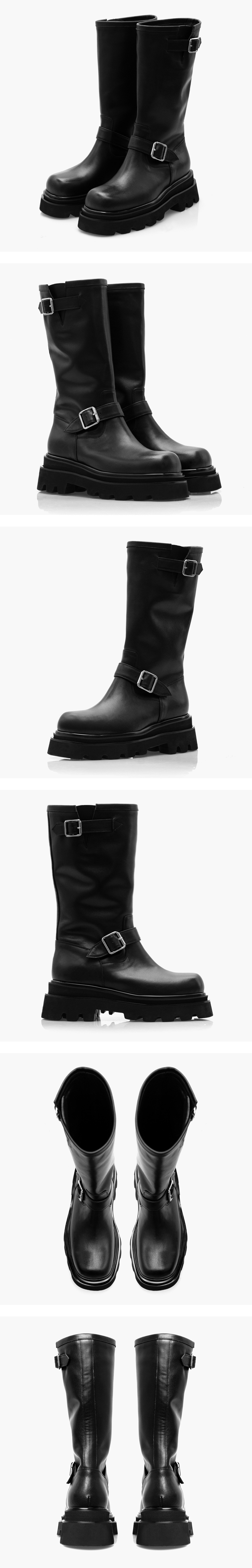 러프넥 545 밀라 엔지니어 부츠 블랙 | Roughneck | KREAM