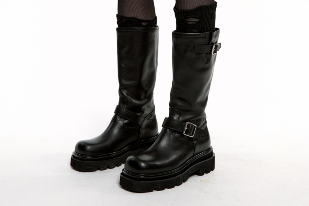 러프넥 545 밀라 엔지니어 부츠 블랙 | Roughneck | KREAM