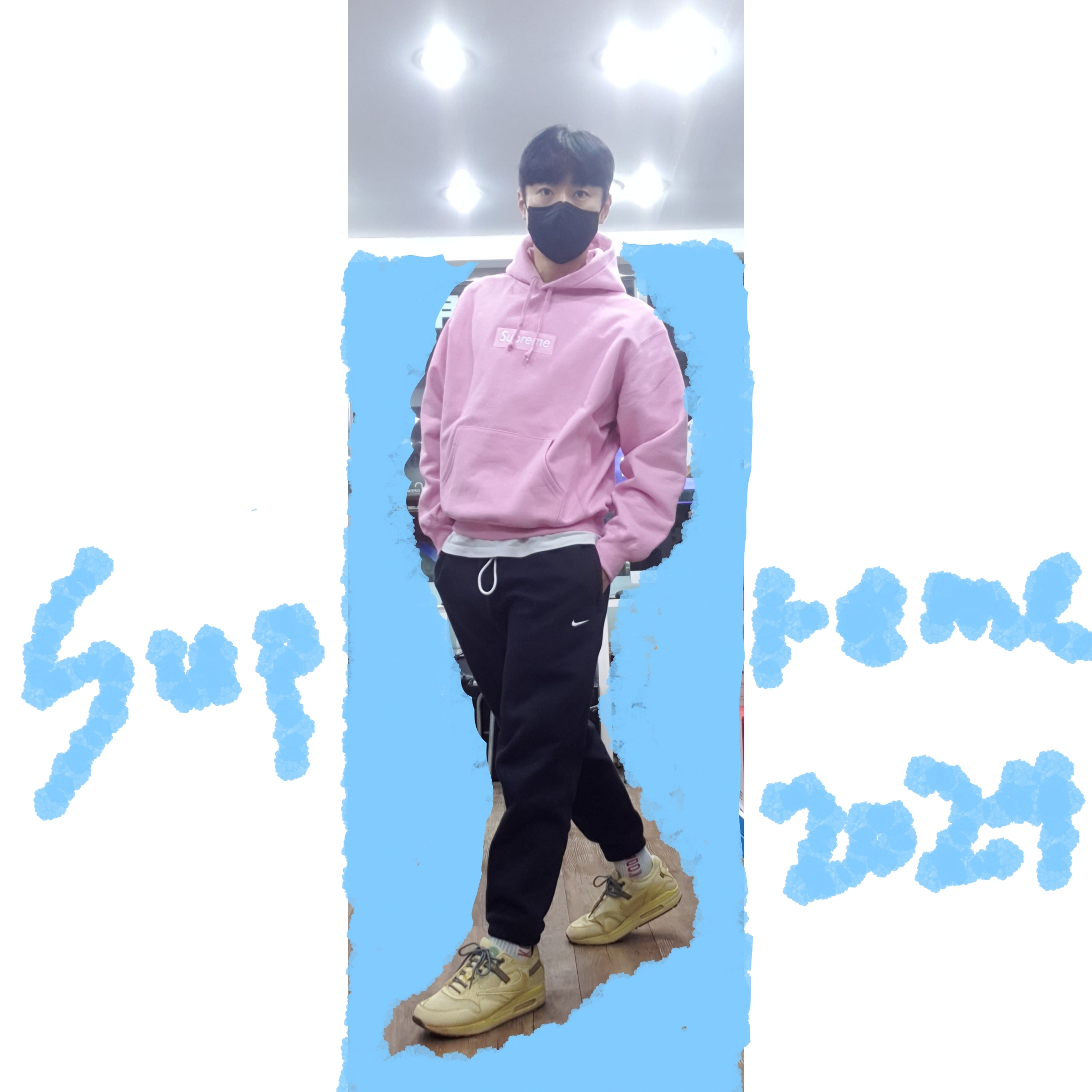 슈프림 박스로고 후디 2024 핑크 | KREAM