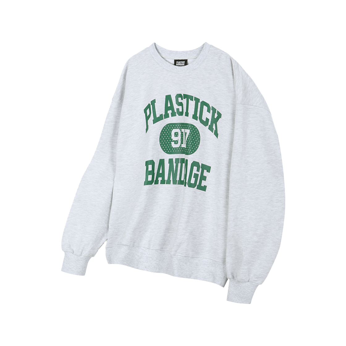 플라스틱 밴디지 PB 바시티 크루넥 그레이 | Plastick Bandage | KREAM