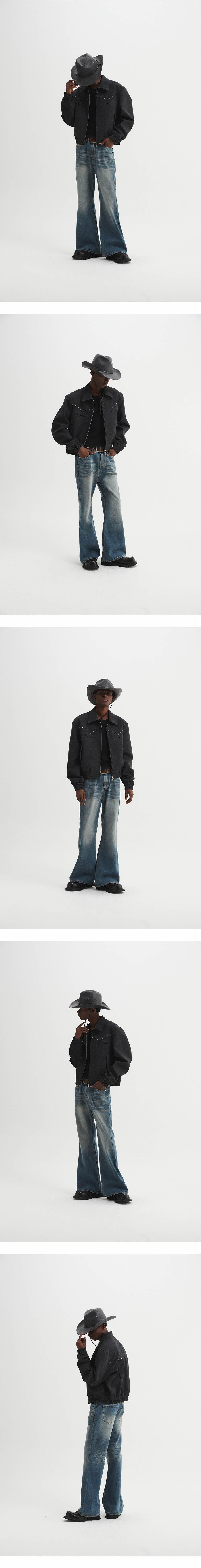 디엔에스알 리벳 웨스턴 자켓 블랙 | DNSR | KREAM