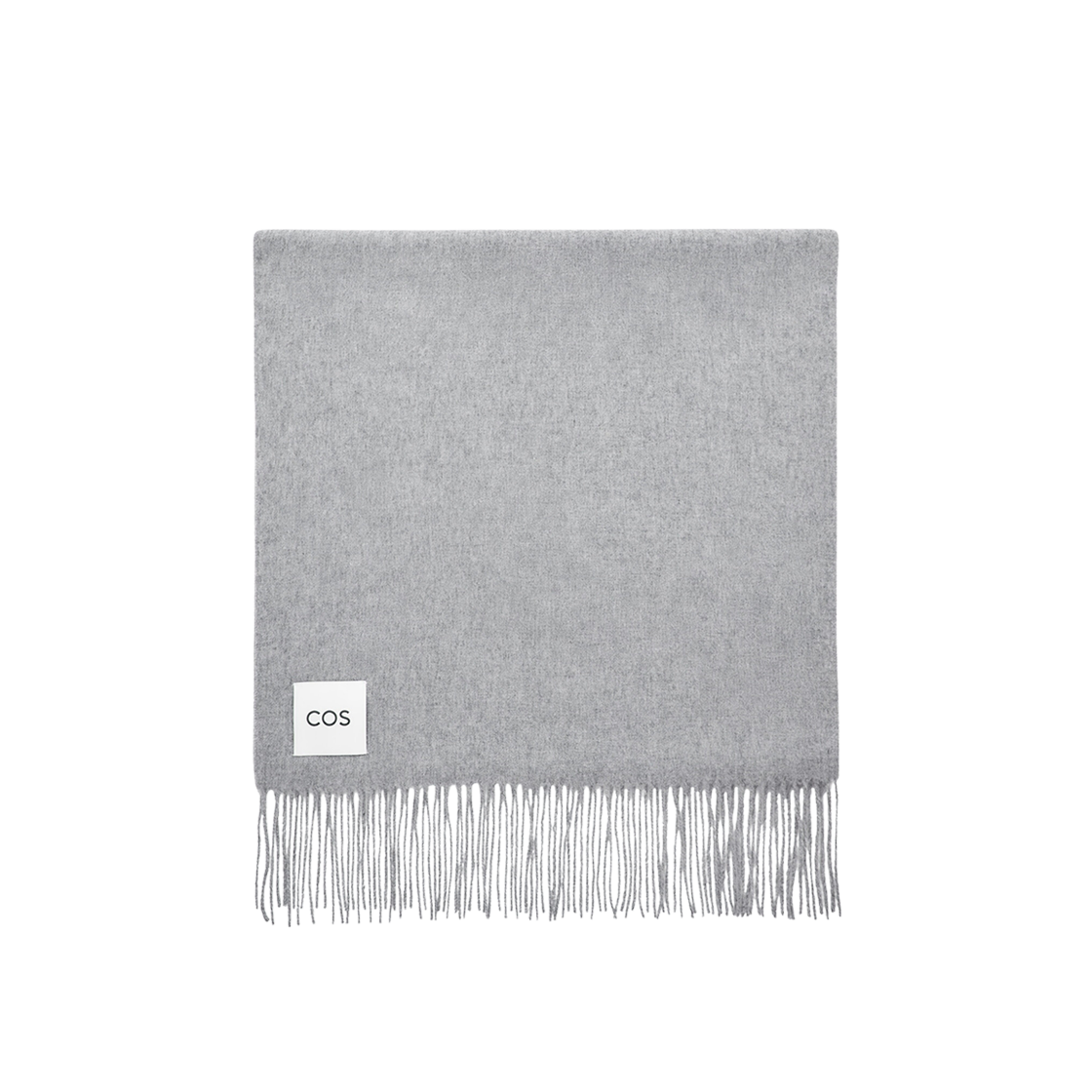 (W) 코스 프린지 울 스카프 그레이 | COS | KREAM