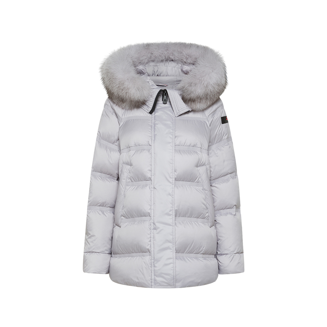 (W) 페트레이 퍼트리밍 후드 퍼퍼 자켓 아이스 그레이 | Peuterey | KREAM