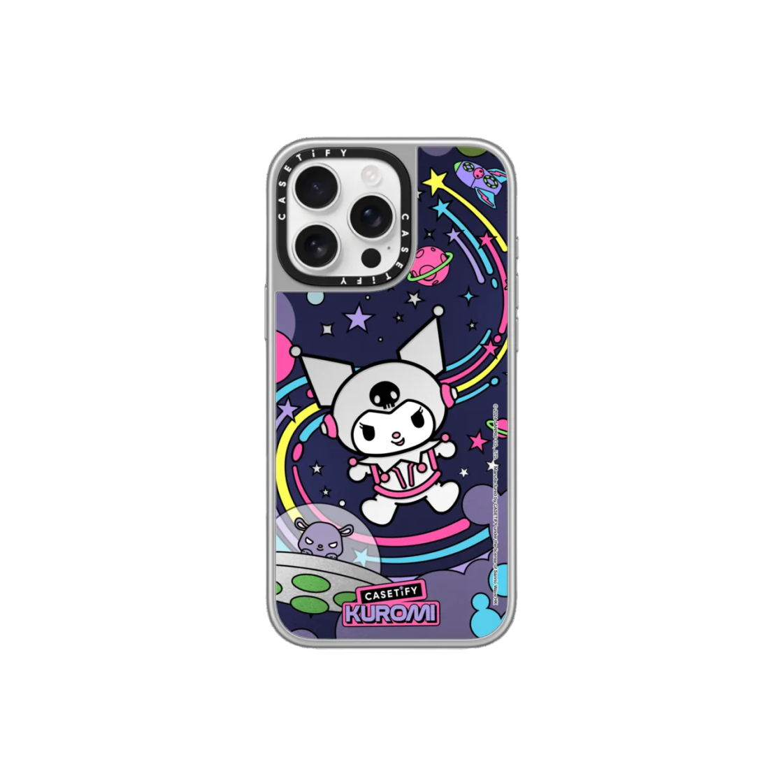 케이스티파이 x 쿠로미 아이폰 아스트로 보야주 미러 맥세이프 케이스 실버 온 실버 | Casetify | KREAM