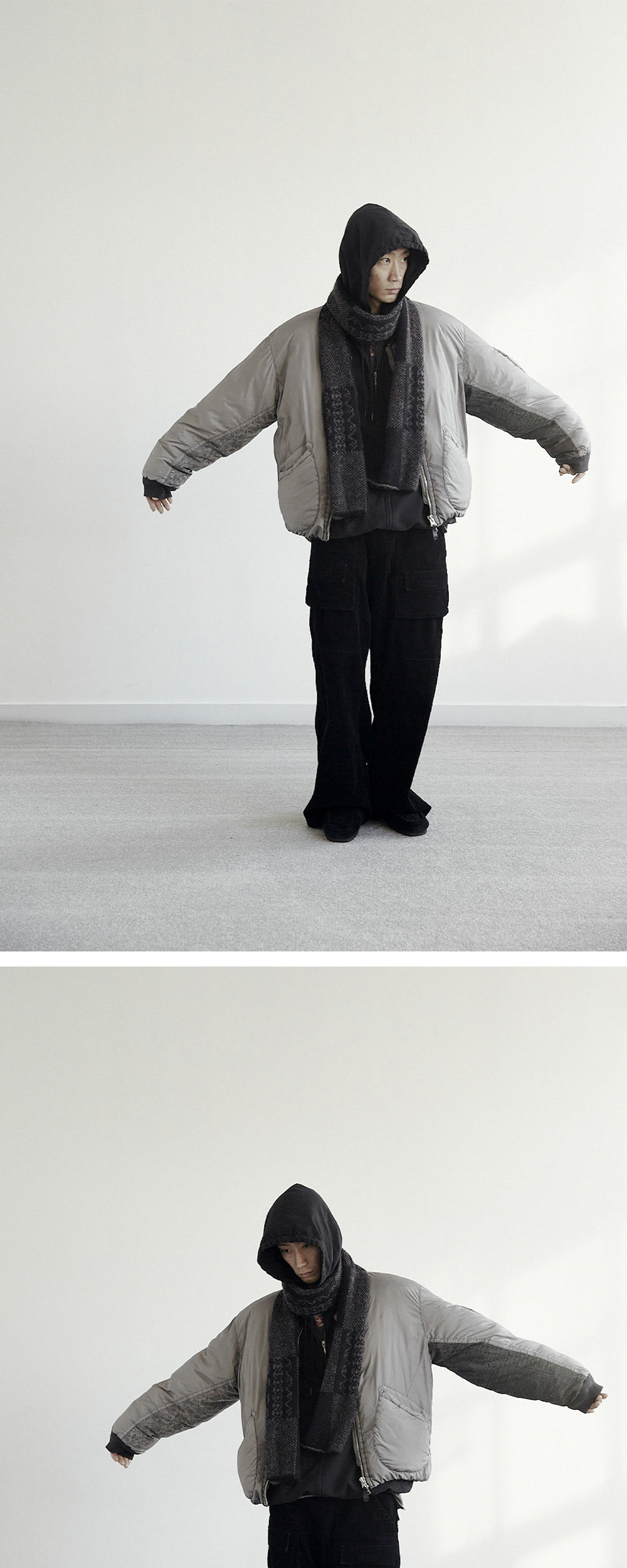 폴리테루 플로럴 다운 라이너 자켓 세이지 | Polyteru | KREAM