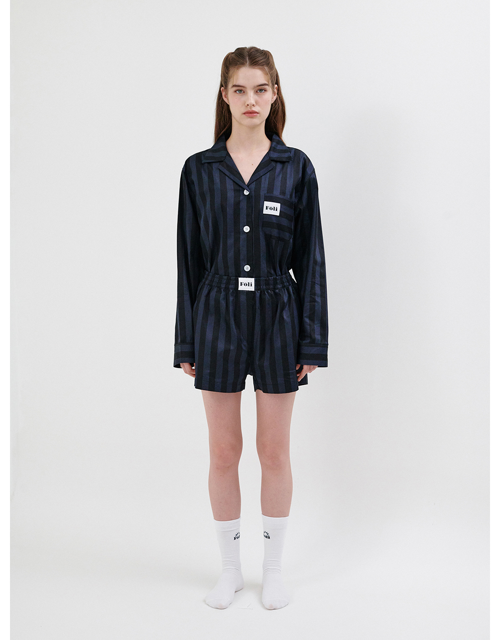 폴리 로얄 파자마 쇼츠 블랙 | Foli | KREAM