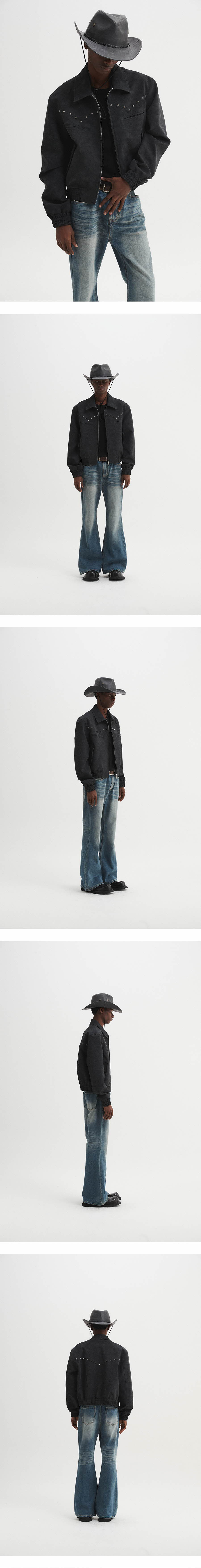 디엔에스알 리벳 웨스턴 자켓 블랙 | DNSR | KREAM