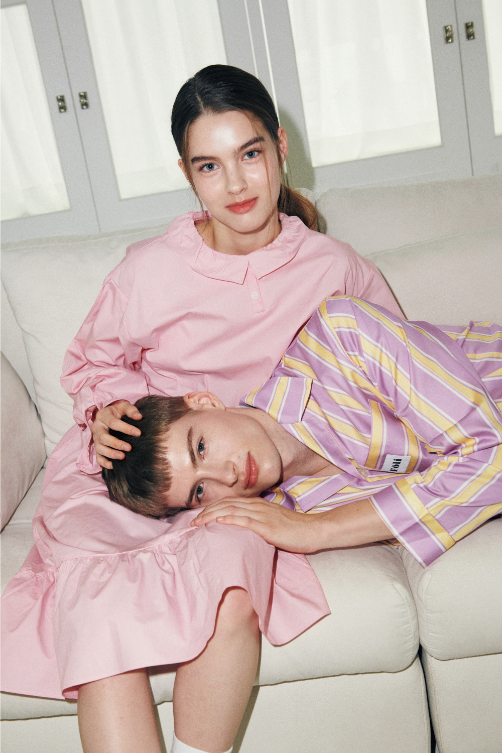 폴리 파자마 세트 프렌치 라일락 | Foli | KREAM