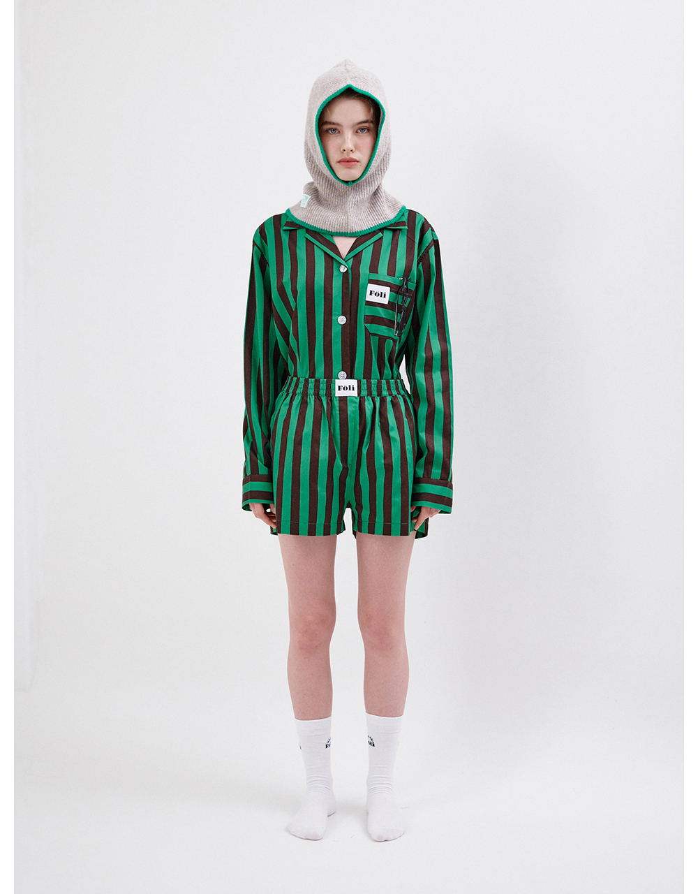 폴리 파자마 쇼츠 포레스트 그린 | Foli | KREAM