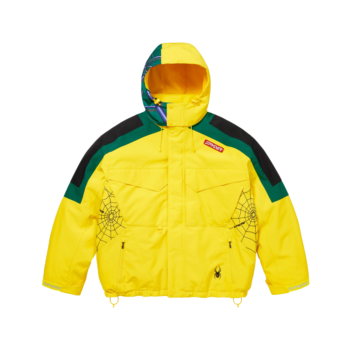 슈프림 x 스파이더 테크니컬 자켓 옐로우 - 24FW | Supreme | KREAM