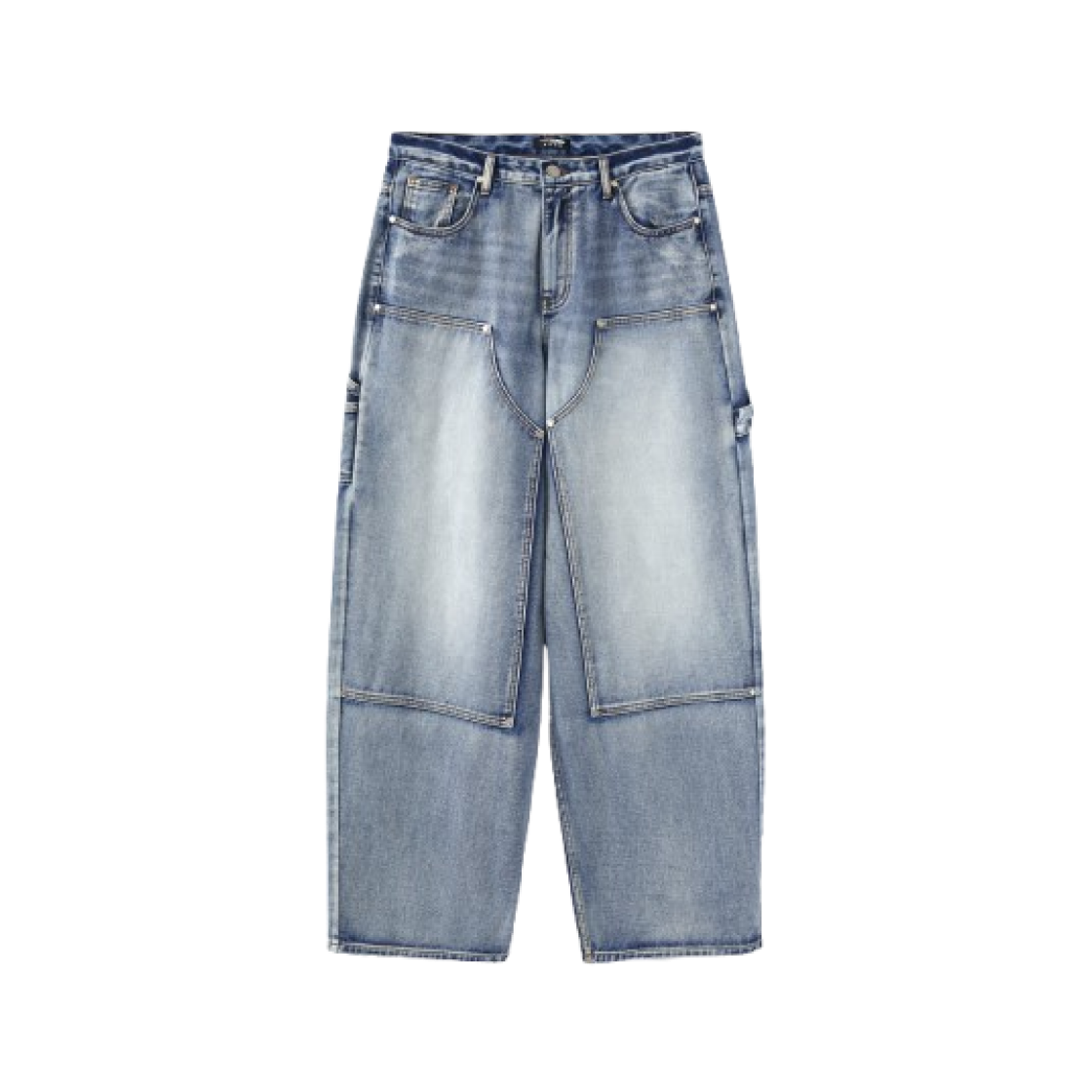 디엔에스알 브러쉬 카펜터 데님 팬츠 블루 | DNSR | KREAM