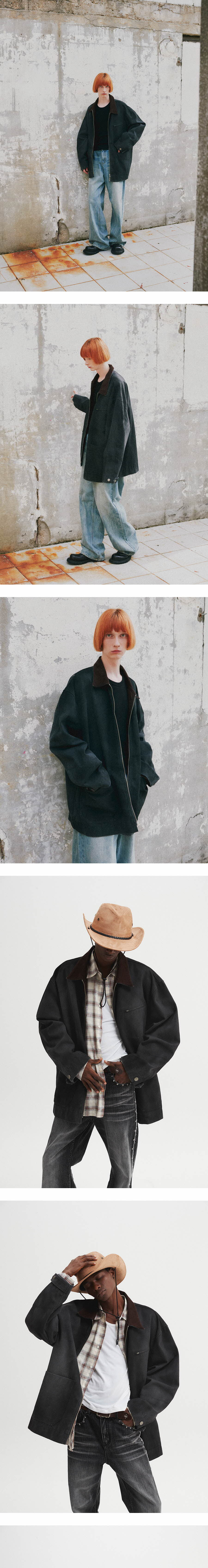 디엔에스알 빈티지 워크 자켓 블랙 | DNSR | KREAM