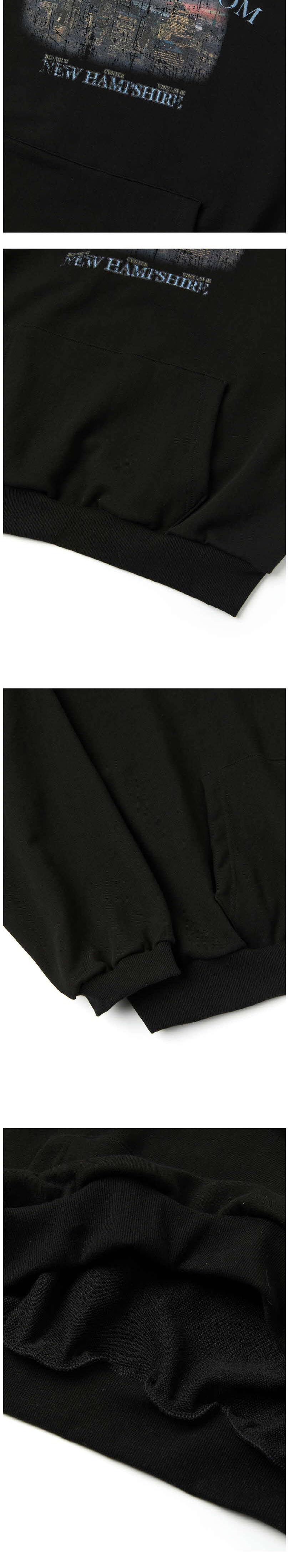 디엔에스알 오버사이즈 킹덤 후디 블랙 | DNSR | KREAM