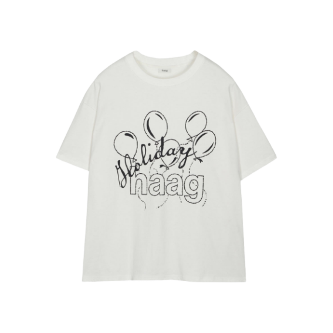 (W) 헤이그 어 홀리데이 티셔츠 블랙 | Haag | KREAM