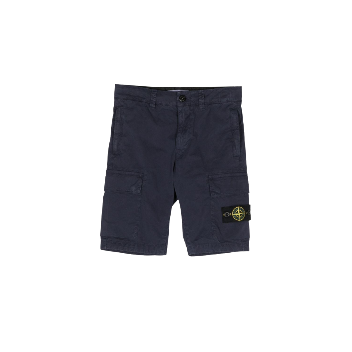 (키즈) 스톤 아일랜드 L0210 와펜 로고 패치 쇼츠 다크 블루 - 23SS | Stone Island | KREAM