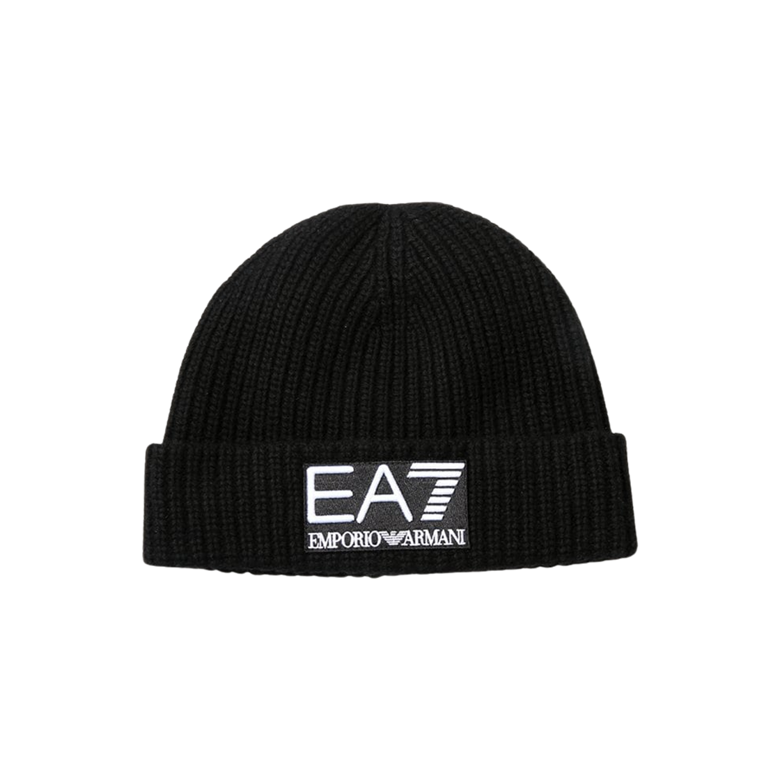 엠포리오 아르마니 EA7 로고 프린트 니트 비니 블랙 | Emporio Armani | KREAM