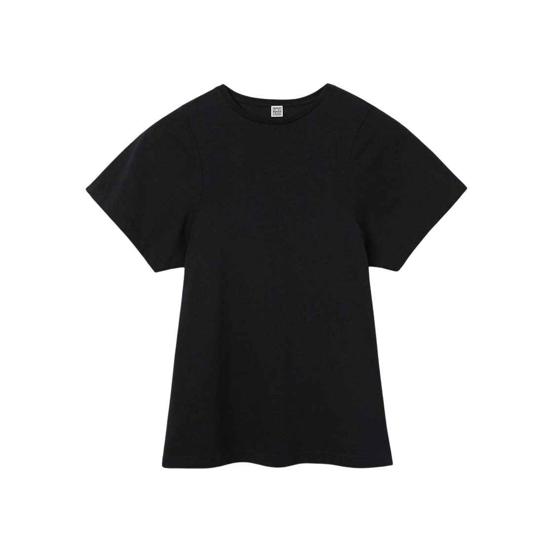 (W) 토템 커브드 심 티셔츠 블랙 | Toteme | KREAM