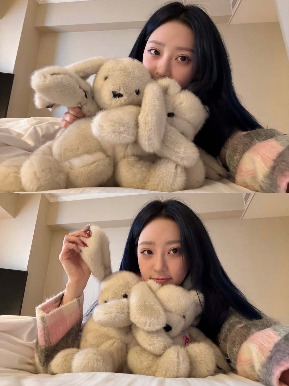 하이키 휘서 테디버니백 착용🐰 | KREAM