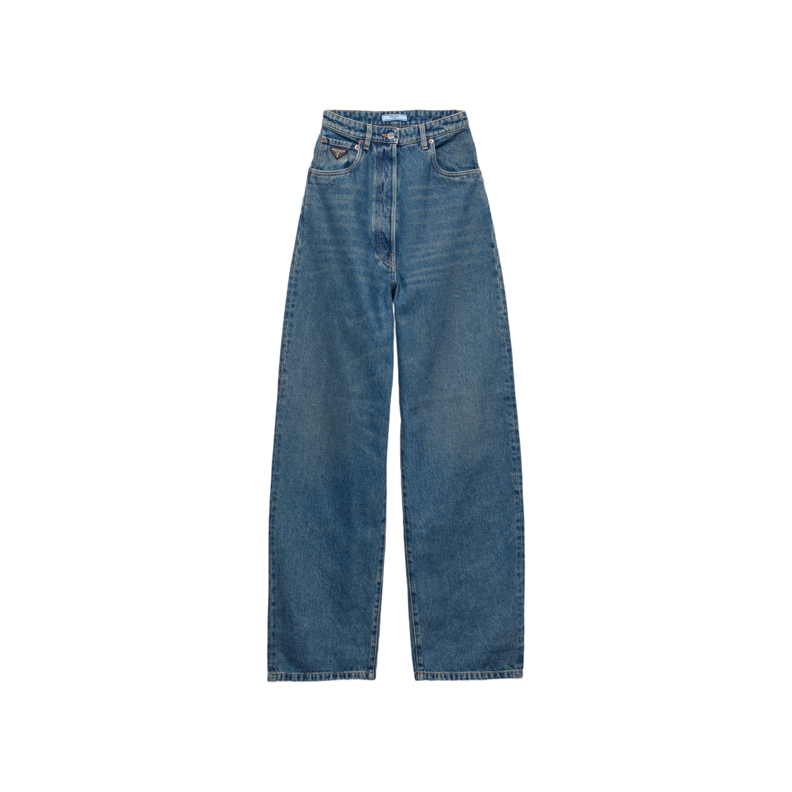 (W) 프라다 데님 트라우저 네이비 | Prada | KREAM