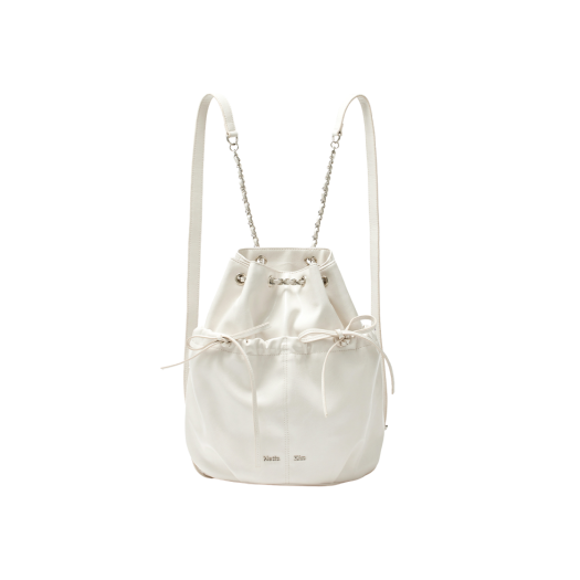 마뗑킴 드로우 스트링 리본 백팩 블랙 | Matin Kim | KREAM