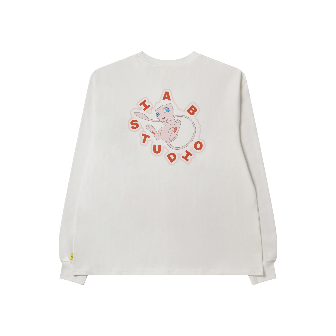 아이앱 스튜디오 x 포켓몬 뮤 롱슬리브 화이트 핑크 | IAB Studio | KREAM