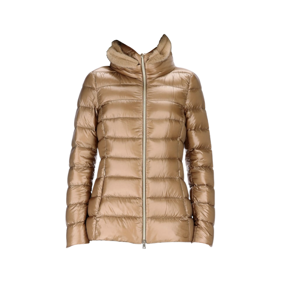 (W) 에르노 클라우디아 다운 패딩 카멜 | Herno | KREAM