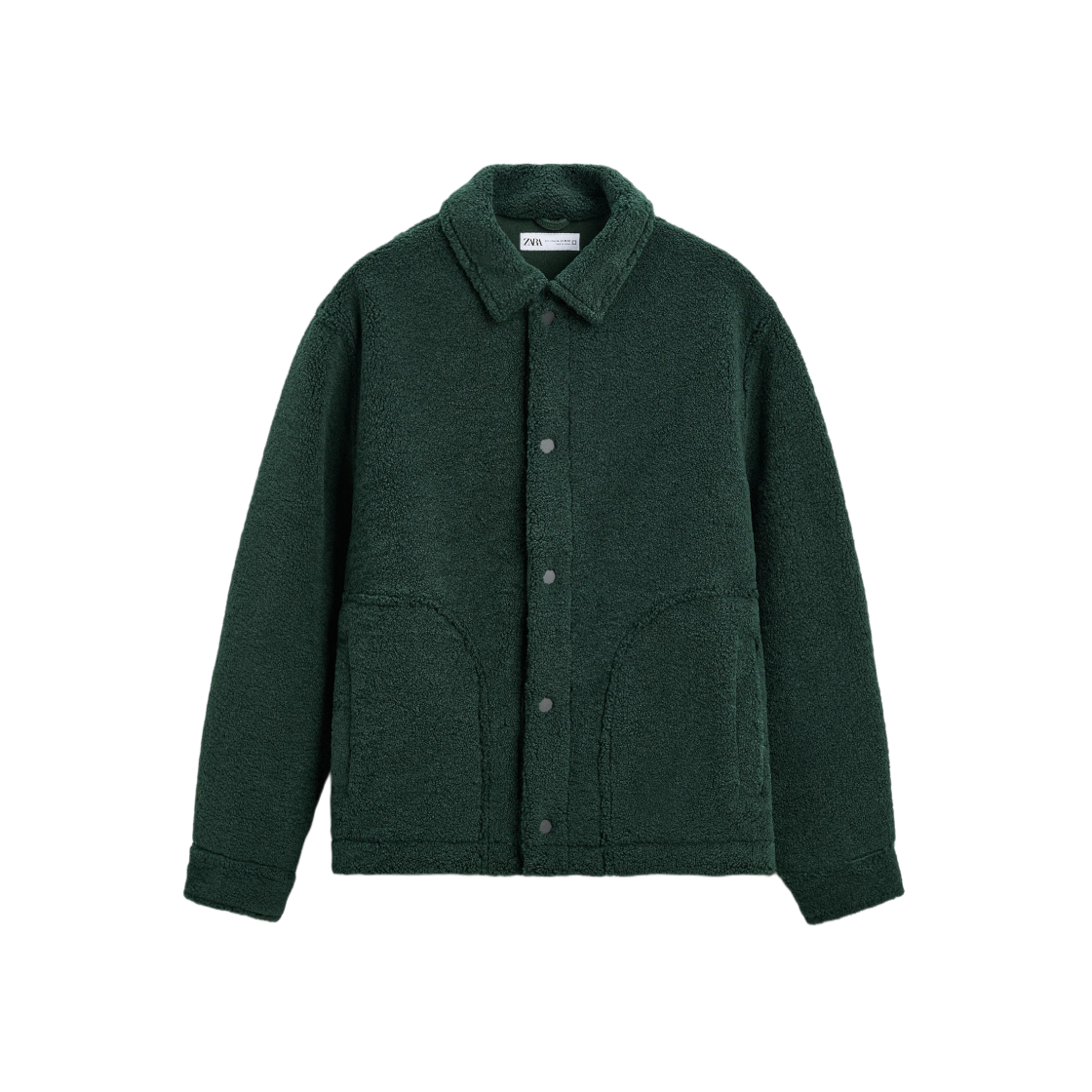자라 포우 셔링 오버셔츠 그린 | Zara | KREAM